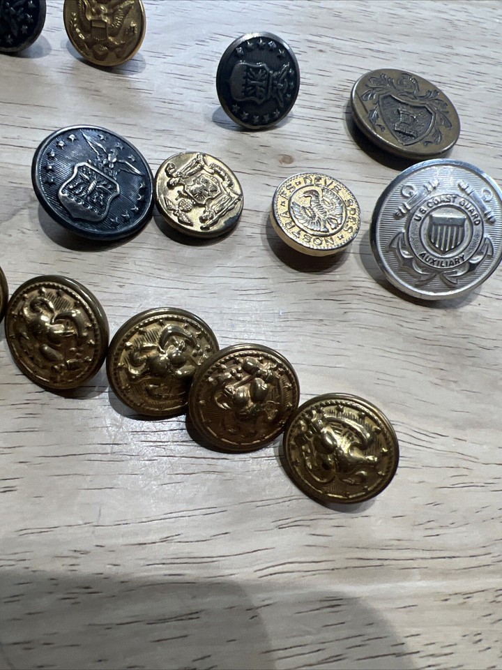 Vintage US Military Button Lot of 25 Buttons. all sizes.. | eBay