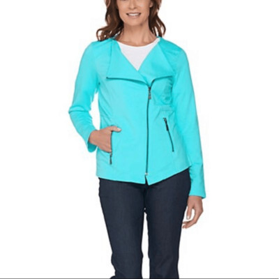 Belle by Kim Gravel Knit Motorcycle Jacket Size: M | eBay