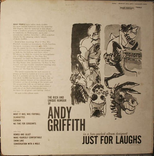 Andy Griffith - Just For Laughs LP Album RE Vinyl Schallplatte 178664 ...