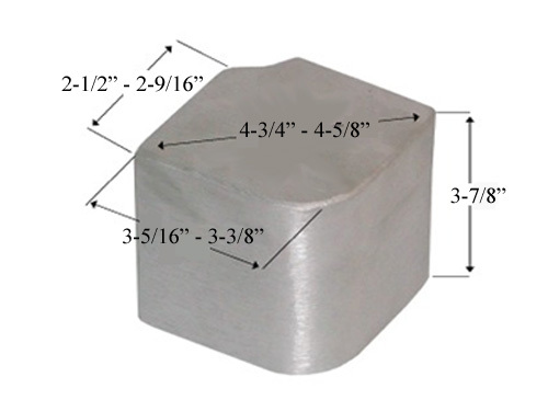 Pontoon Boat Aluminum Corner Cap Casting MH1 | eBay