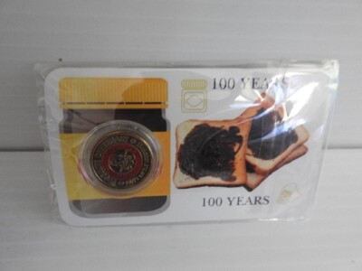 Australia: 2023 Red $2 Centenary of Vegemite Coin in a Capsuale on a ...