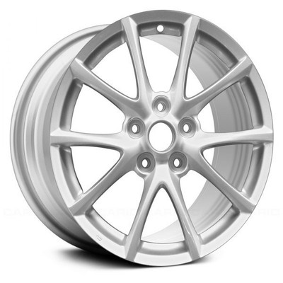 Wheel For 2009-15 Mazda Miata MX-5 17x7 Alloy 5 V Spoke Painted Silver ...