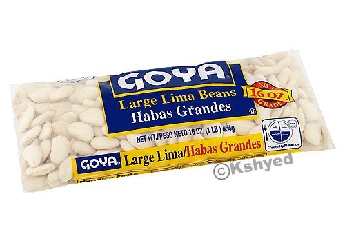 Goya Large Lima Beans Habas Grandes Dry Natural 16 Oz / 1LB (3 Pack ...