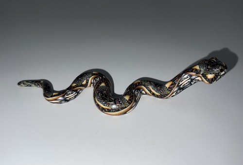 Signed Jon Anderson Fimo Creations Clay Snake Sculpture - 6” Long | eBay