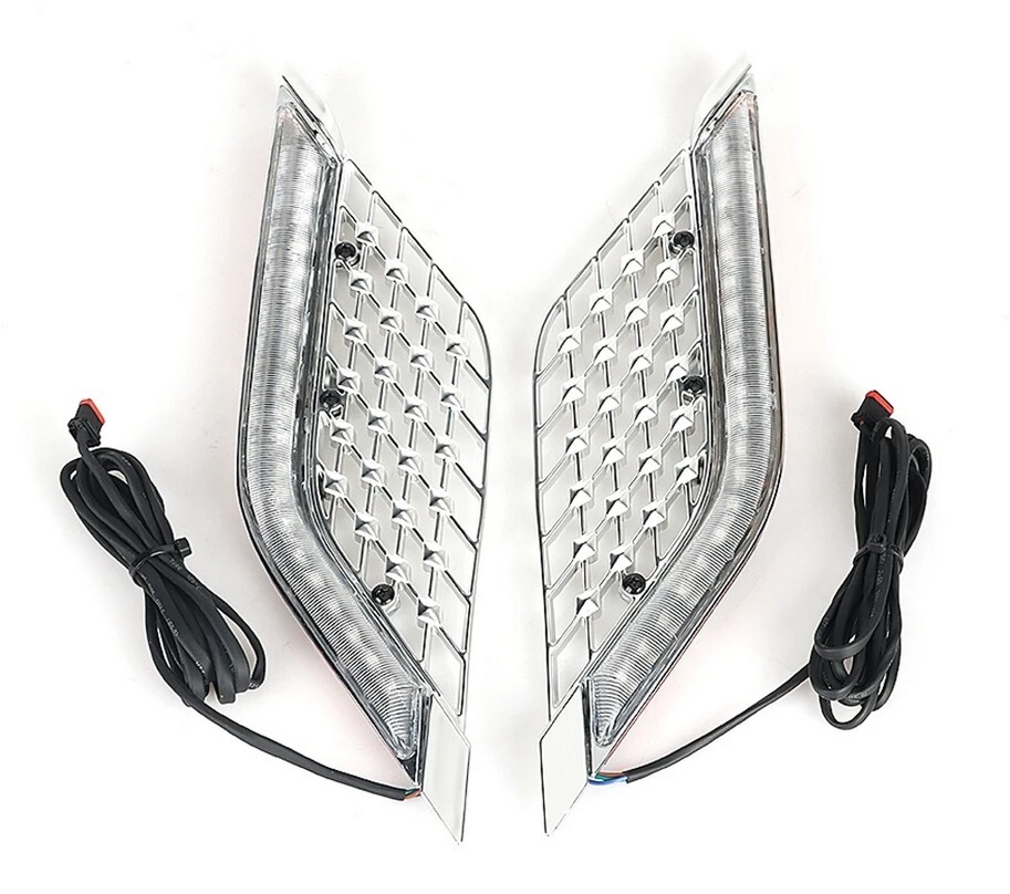 For Honda Goldwing GL1800 2018- LED Light Radiator Grill Panels ...