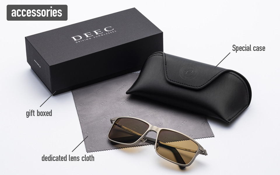 DEEC SILVERSTONE D5 Limited Edition Polarized Sunglasses Drive Titanium ...