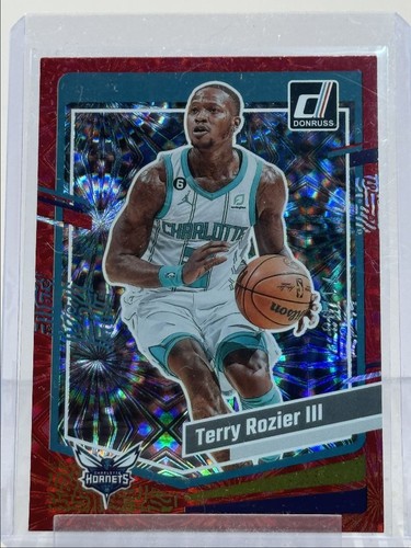 TERRY ROZIER III 2023-24 DONRUSS RED FIREWORKS CHARLOTTE HORNETS /88 ...