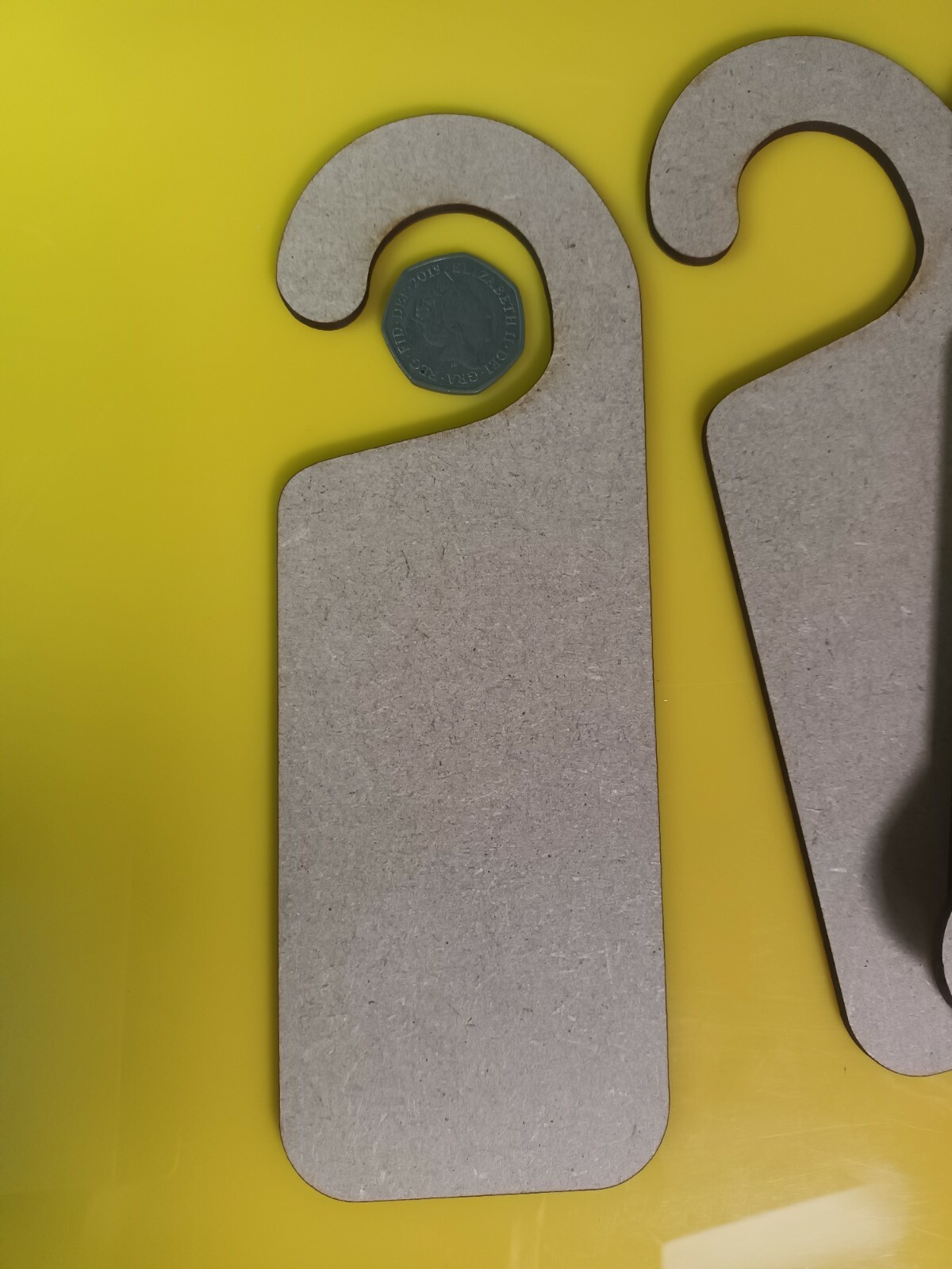 Wooden Door Handle MDF Hangers Sign Shape Blank Craft Plaque Art ...