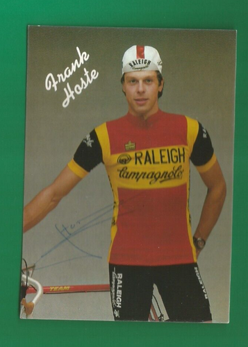 CYCLISME carte cycliste FRANK HOSTE équipe TI RALEIGH Campagnolo 1982 ...
