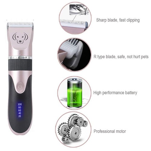 Dog Cat Hair Clipper Electric Hair Cutting Machine Professional Trimmer ...