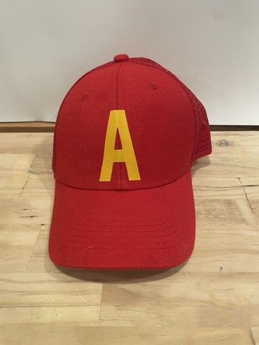Unbranded Alvin and The Chipmunks “A” Red Adjustable Cap Simon Theodore ...