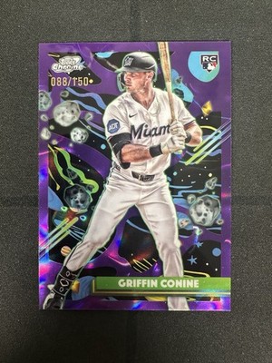 Griffin Conine 2025 Topps Cosmic Chrome #167 Purple Nebula Refractor RC ...