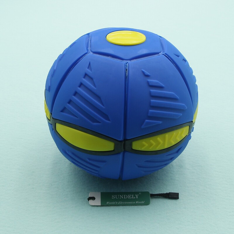 Novelty Flying UFO Flat Throw Disc Ball Toy Phlat Soft Kids Outdoor New ...