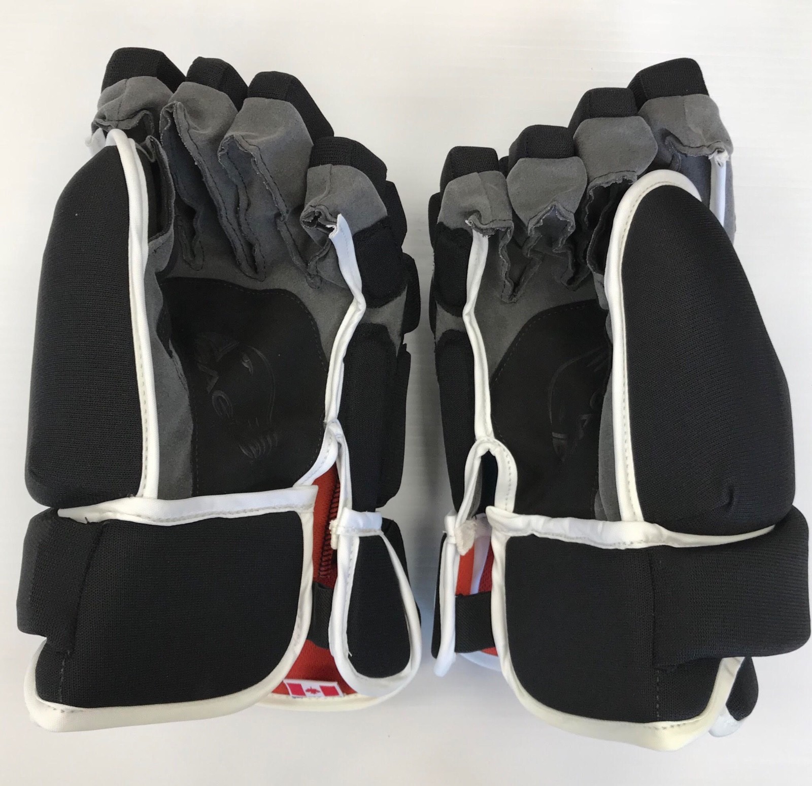 New STX Sentry box lacrosse goalie gloves 15" black Lax indoor senior ...