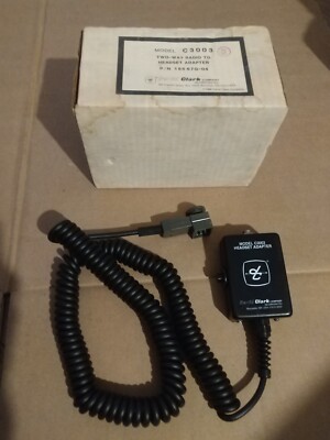 NOS David Clark Two Way Radio To Headset Adapter C3003 18667g-04 | eBay