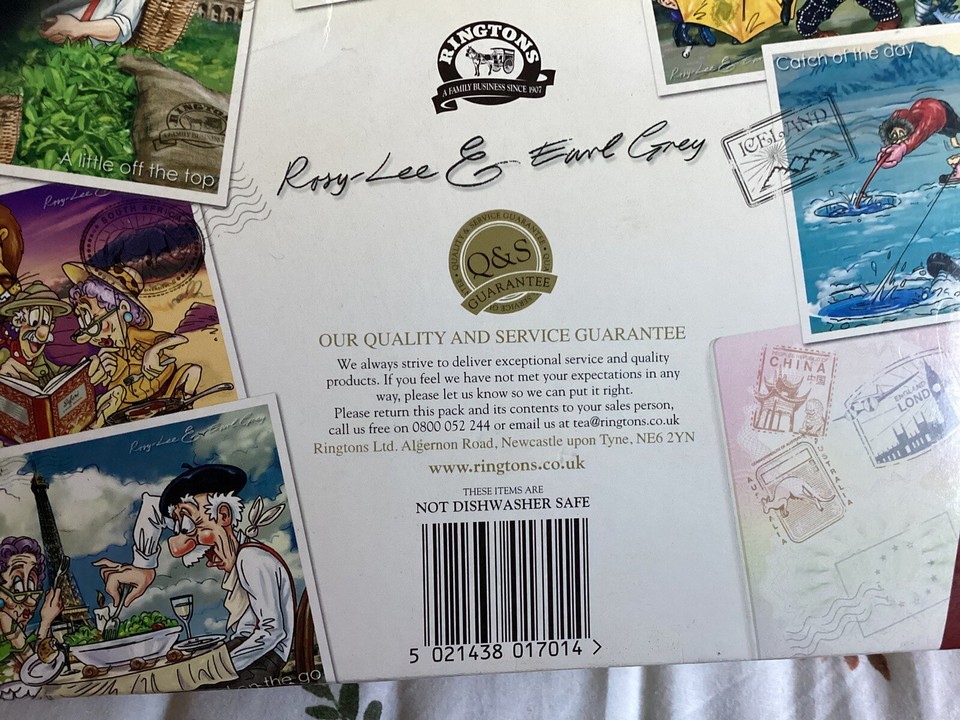 RINGTONS TEA COLLECTABLE ROSEY LEA & EARLY GREY PRESERVE POTS & SPOONS ...