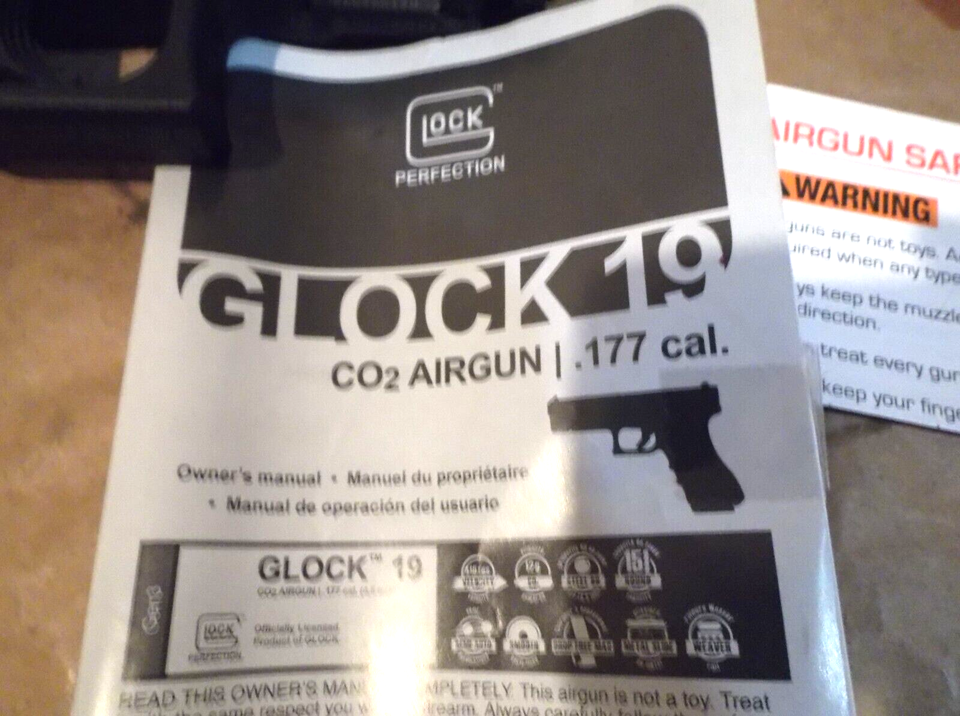 Glock 19 CO2 BB Air Gun .177 Caliber Pistol GUW019 NEW *READ* | eBay