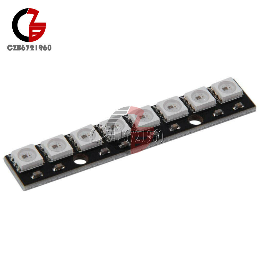 WS2812 5050 RGB LED Lamp Panel 5V 8 Bit 2812 Rainbow LED Precise for ...