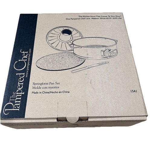 New In Box Pampered Chef Springform Pan Set #1541 Sealed | eBay
