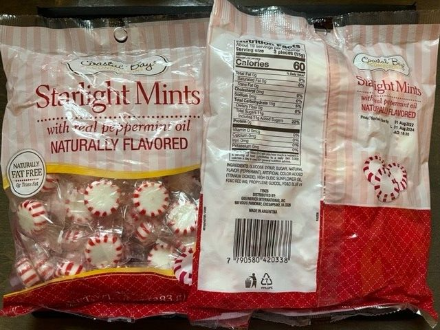 Coastal Bay Starlight PEPPERMINT Mints- LARGE BAGS- {CHOOSE QUANTITY ...