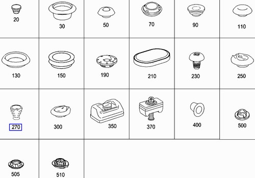Mercedes W212 W218 W221 Module Box Cable Grommet Boot A0009984401 ...