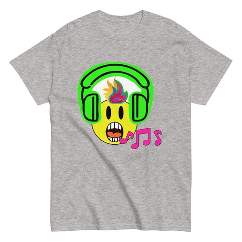 Heavy Metal Smiley Graphic Art Adult T-Shirt (Unisex) | eBay
