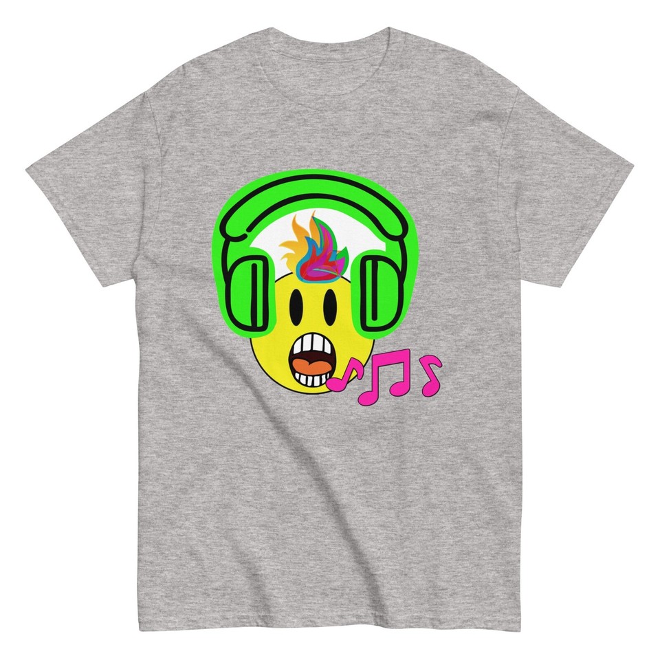 Heavy Metal Smiley Graphic Art Adult T-Shirt (Unisex) | eBay