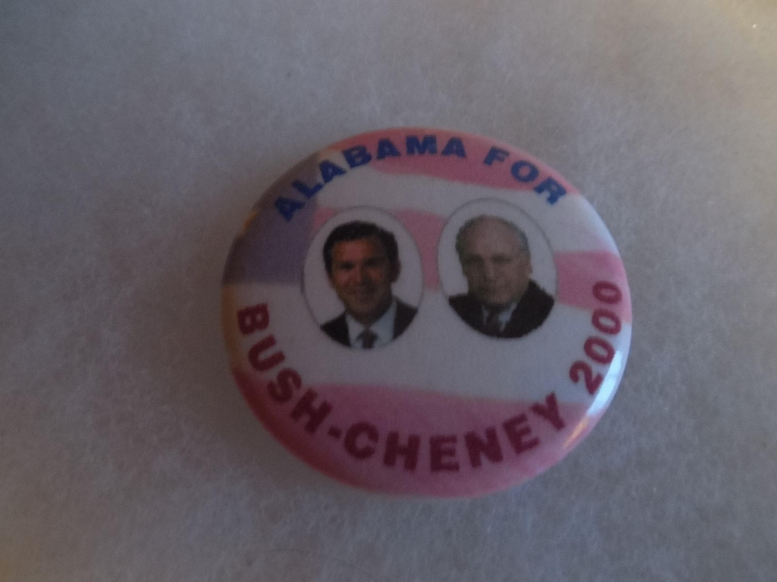 Alabama George Bush Presidential Pin Back Campaign Button 2000 Cheney ...