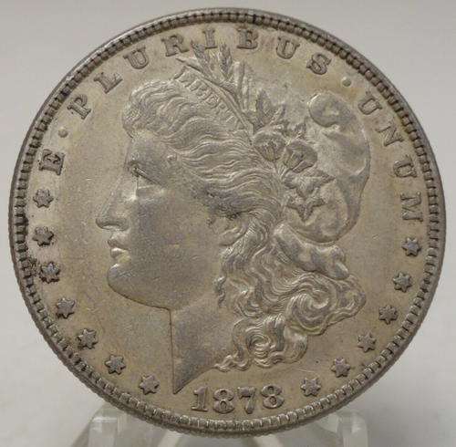 1878 7/8 7 over 8 tail feather United States Morgan silver dollar ...