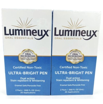 2X Lumineux Ultra-Bright Pen (2-Pack) Dual Stain Repellent & Whitening ...