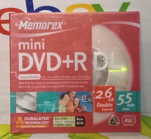 MEMOREX DVD+R DL 2.6 GB 55 Min 2.4x Write Double Layer Single SEALED ...