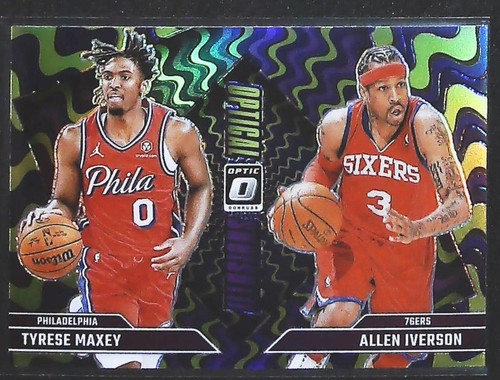 2024-25 Donruss Optic Allen Iverson/Tyrese Maxey Optical Illusions ...