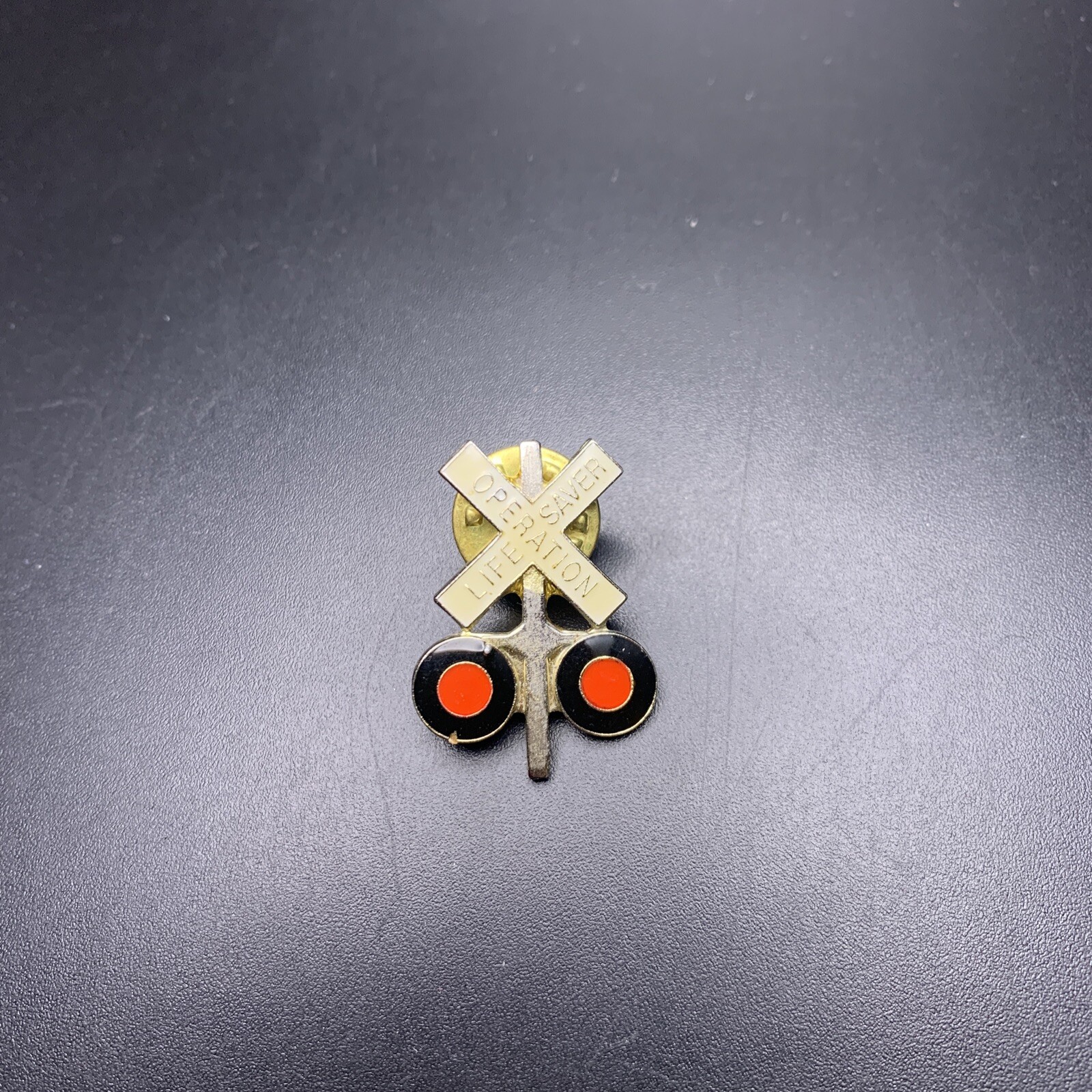 Operation Lifesaver Lapel Pin Railroad Railway Crossing Light Enamel | eBay