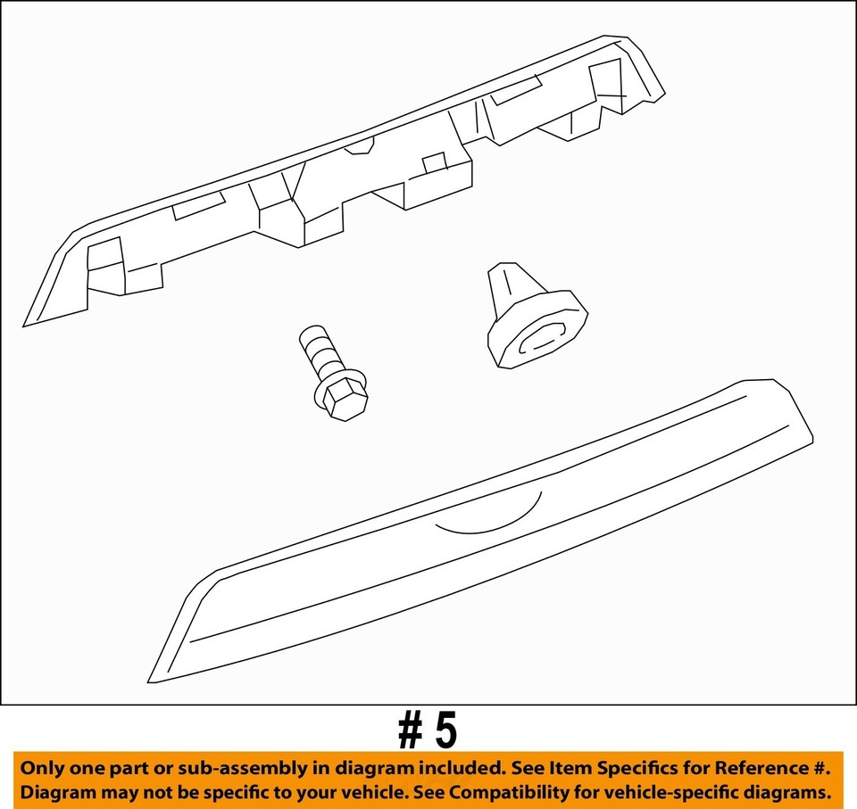 GM OEM 18-23 Terrain Lift Gate Exterior Trim-Applique Panel 84123460 | eBay
