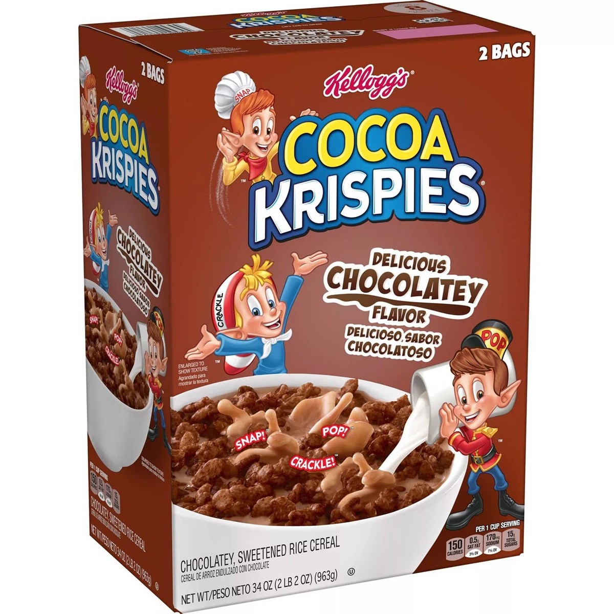 Cocoa Krispies Cereal Box Amazon.com: Kellogg's Cocoa Krispies