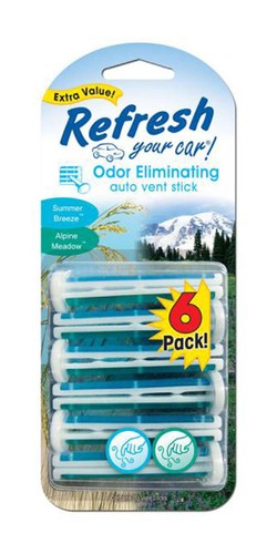 Refresh Auto Vent Stick Car & Home Air Freshener, Summer Breeze ...