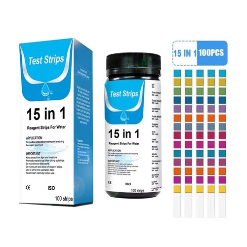 MERYDI-100pcs 15 in 1 Drinking Water Test Kit Water Testing Strips for ...