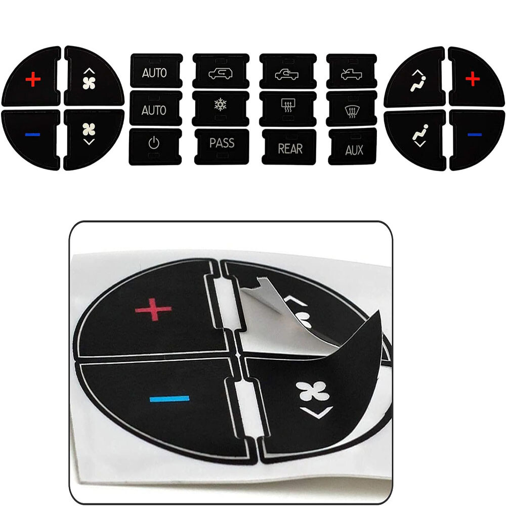 1 x Button Repair Kit Decal Stickers Vinyl Replacement for Buick ...