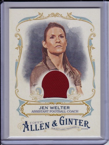 Jen Welter 2016 Topps Allen & Ginter Memorabilia Relic Card FSRA-JW | eBay