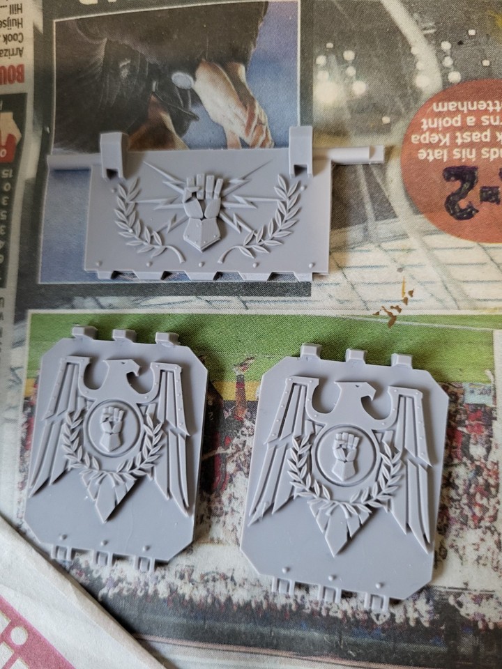 Imperial fists Land Raider doors v2 40k 30k space marines OOP | eBay