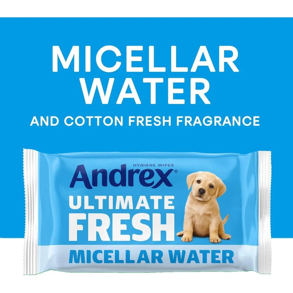 Andrex Ultimate Fresh Washlets Flushable Toilet Wipes, Pack of 12 ...