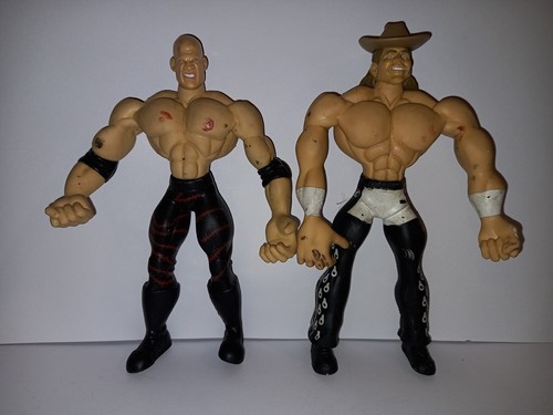 2 x WWE Action 7'' FLEX EMS Rubber Figures Kane & Shawn Michaels | eBay ...