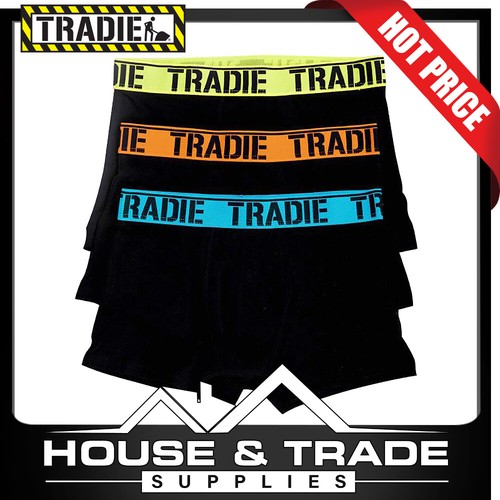 Tradie Fitted Trunks 3 Pack SMALL FLURO BRIGHTS Undies Jocks MJ1194WK | eBay Australia