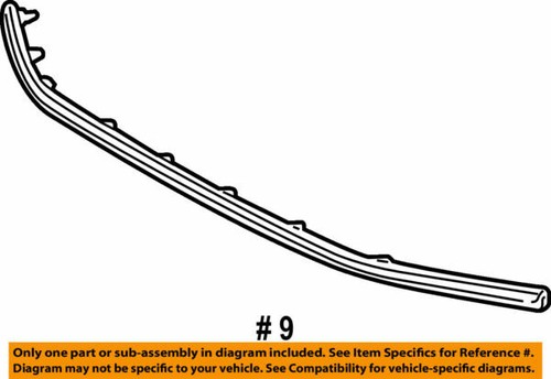 52711-35030 Toyota Moulding, front bumper 5271135030, New Genuine OEM ...