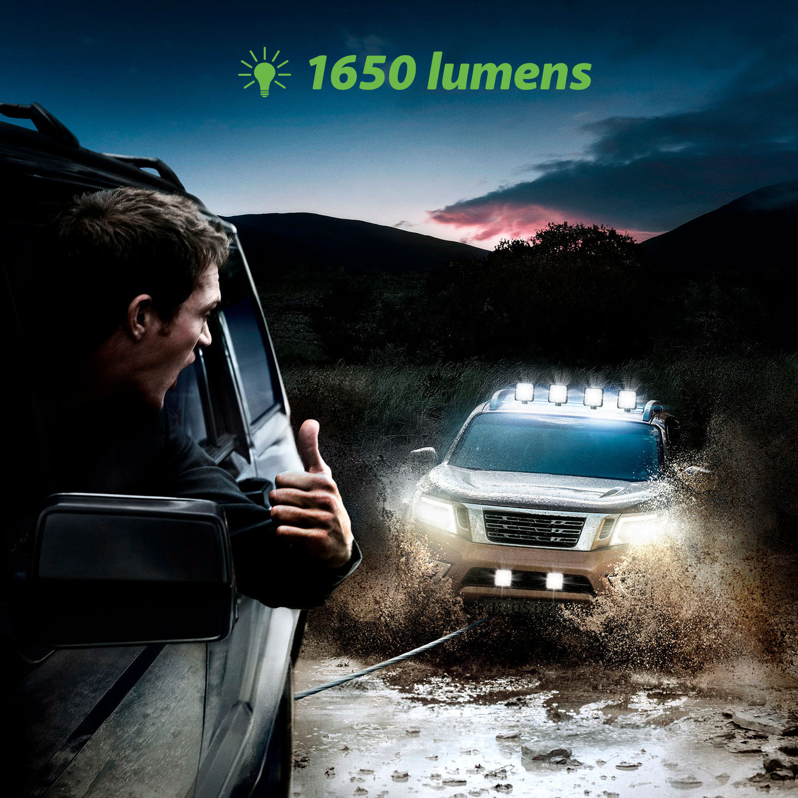 12-24V LED Work Light Bar Flood Spot Lights Driving Lamp Offroad Car ...