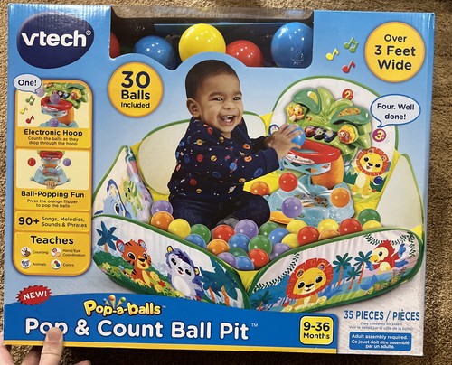 VTech, Pop-a-Balls Drop and Pop Ball Pit, Learning Toy, Ball Toys New ...