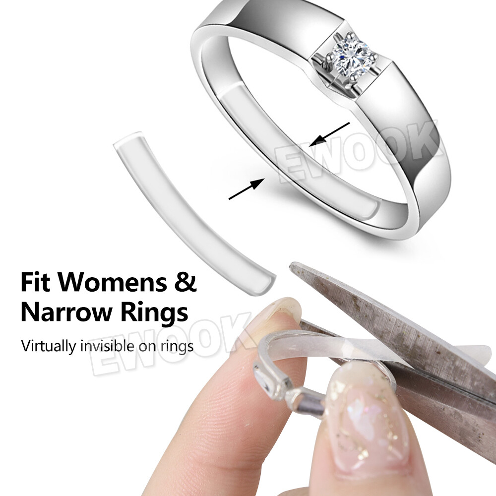 Tighteners Invisible Ring Size Adjuster Set Reducer Pad Resizing ...