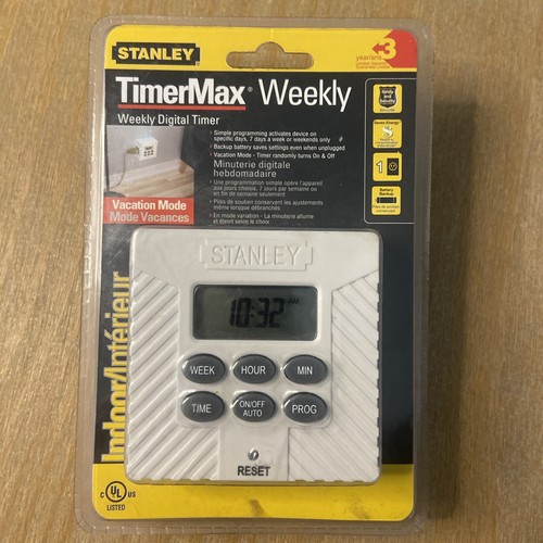 Stanley Timermax Programable Digital Indoor Weekly Timer NEW | eBay