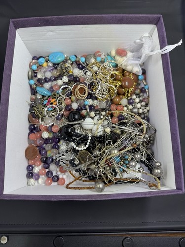 Lot Of 2 Pounds Broken Junk Jewelry Lot For Craft Beads Art Repair | eBay