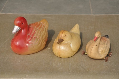 3 Pc Vintage Colorful Unique Celluloid Duck Figurine , Japan | eBay ...